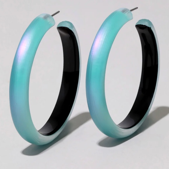 Alexis Bittar | Jewelry | Nwt Alexis Bittar Lucite Medium Hoop Earring ...